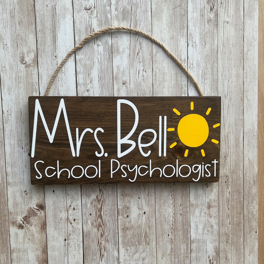 Personalized School Psychologist, School Counselor, Teacher Hanging ...