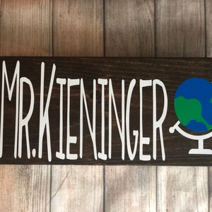 Personalized History Teacher Name Sign – Unique Teacher Gift – Custom ...