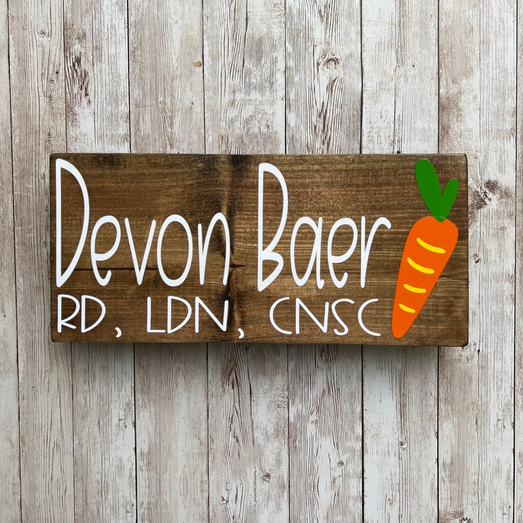 Personalized Registered Dietitian Nutritionist (RDN) Name Sign ...