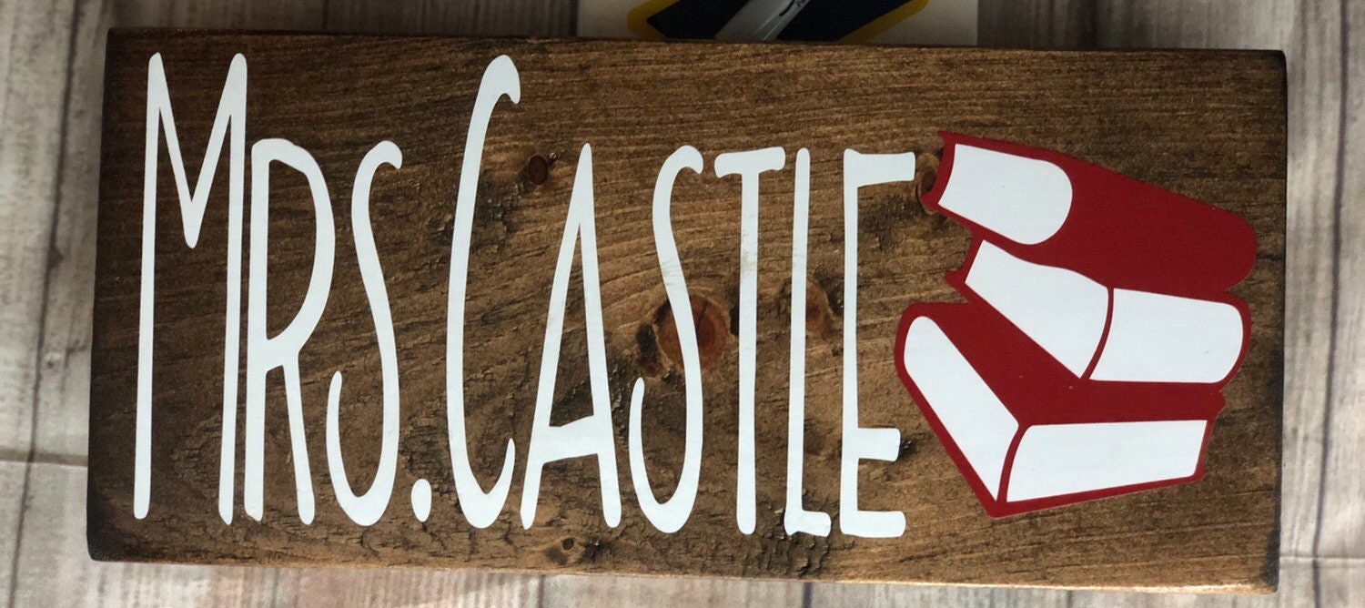 Media Specialist Gift Librarian Gift Teacher Name Sign - Etsy