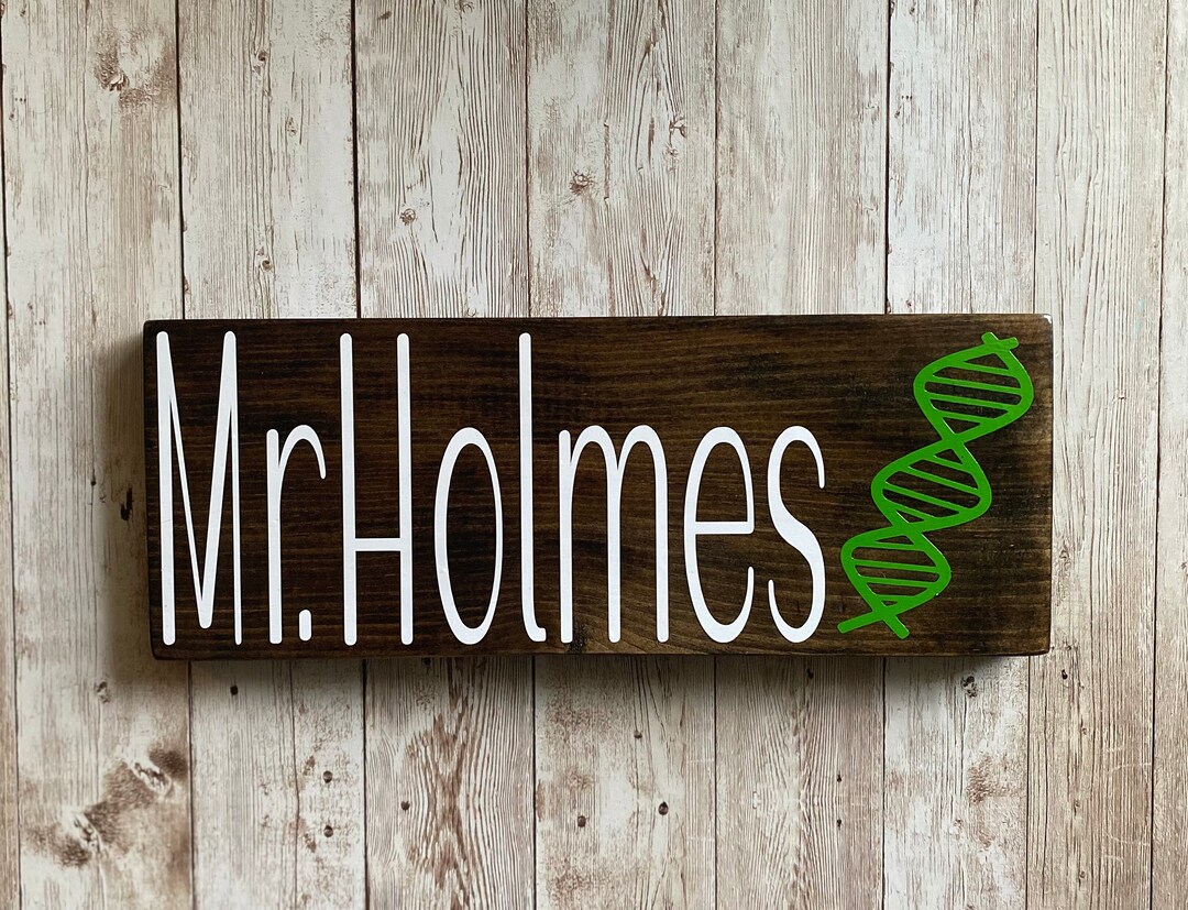 Personalized Biology Teacher Desk Sign – Unique Graduation Gift for ...