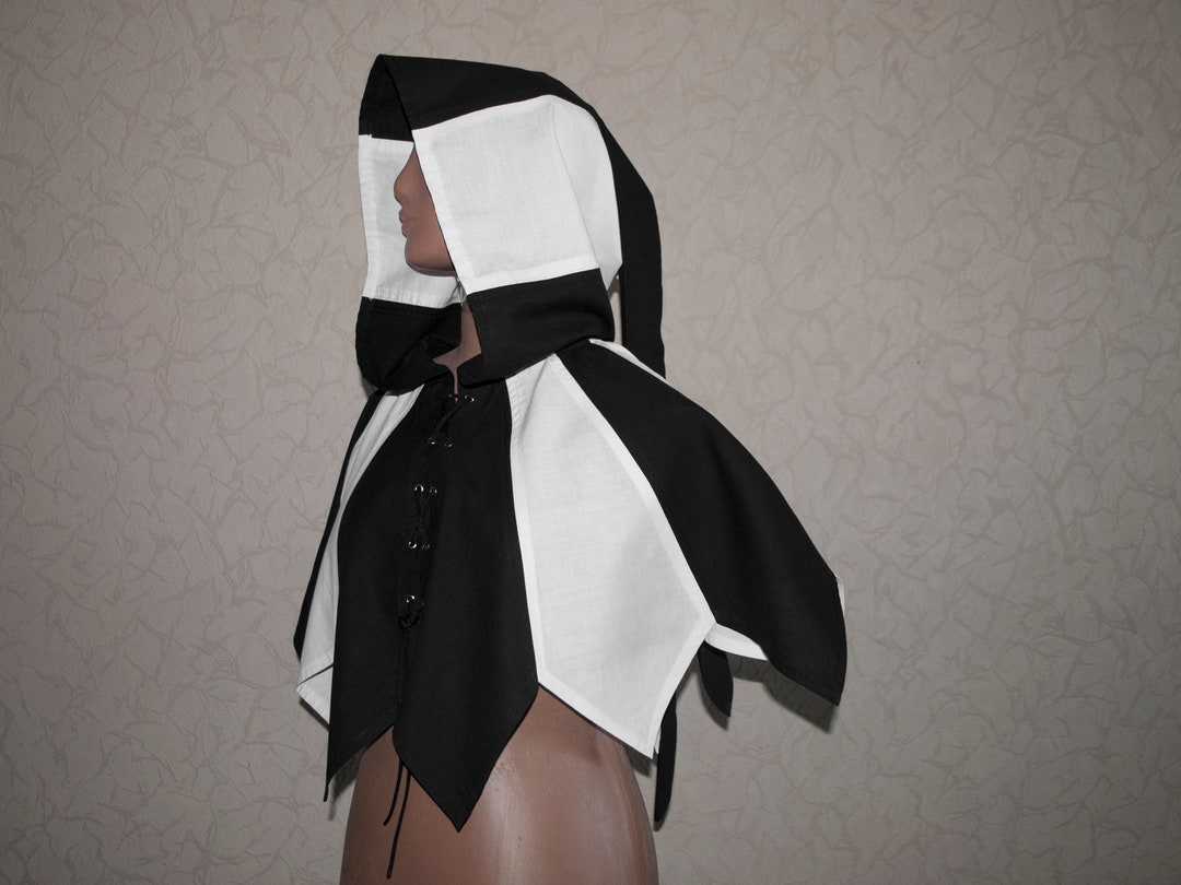 Medieval Hood Chaperon LARP Fantasy Renfaire Hooded Cape From ...