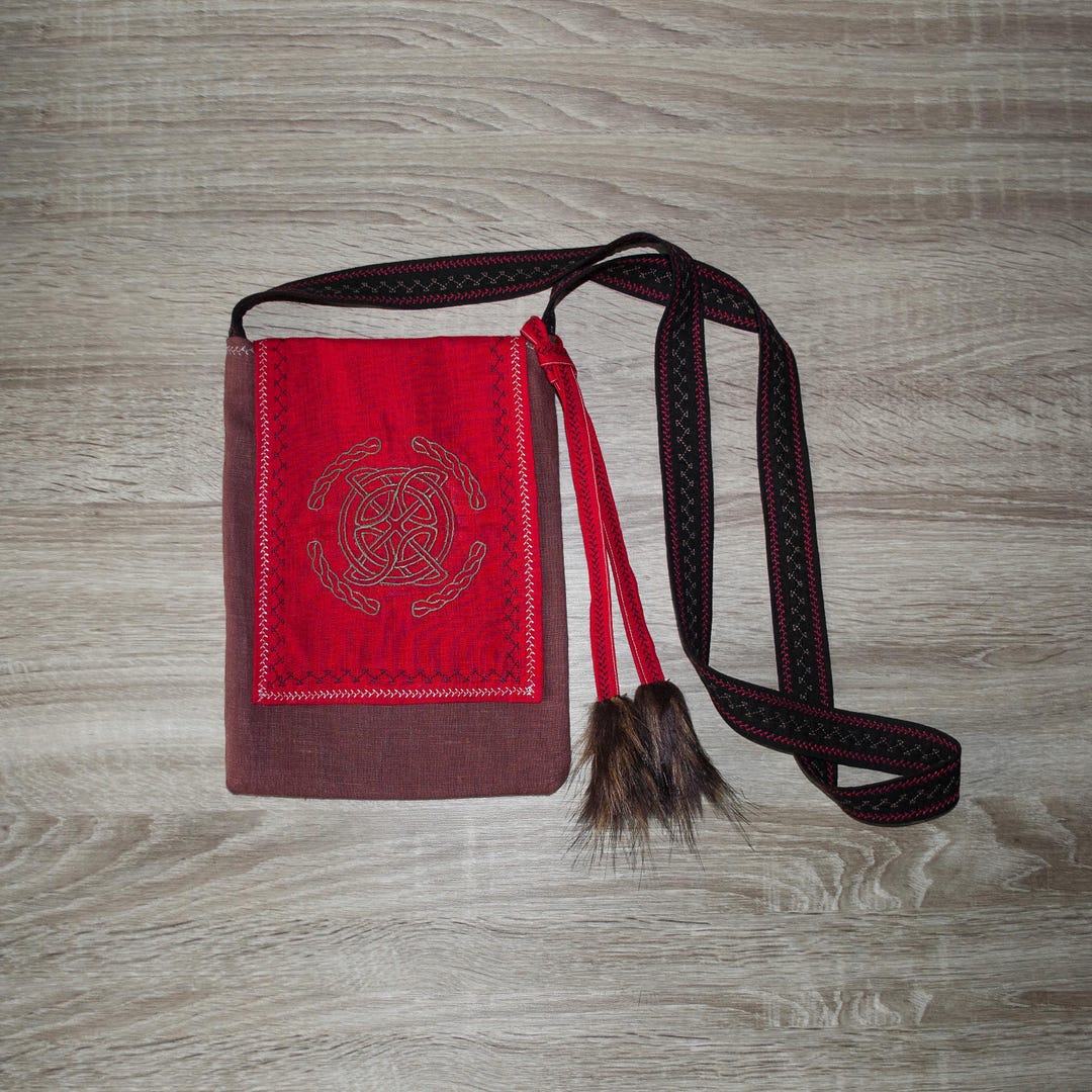 Medieval Linen Bag – LARP Renfaire Middle Ages Pouch Textile Viking ...