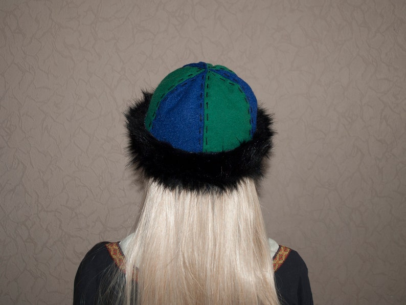 Early Medieval Woolen Hat for LARP Renfaire Viking Costume Made (head ...