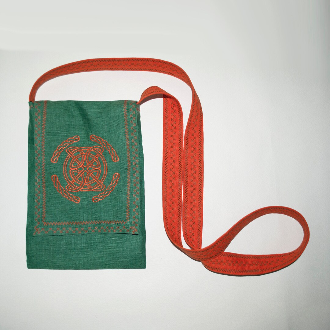LARP Linen Bag: Renfaire Viking Medieval Textile Pouch Purse With ...