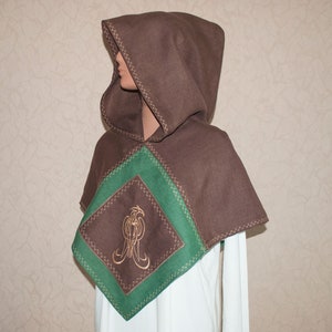 LARP Hood Linen Medieval Hood Early Medieval Viking Hood Made According ...