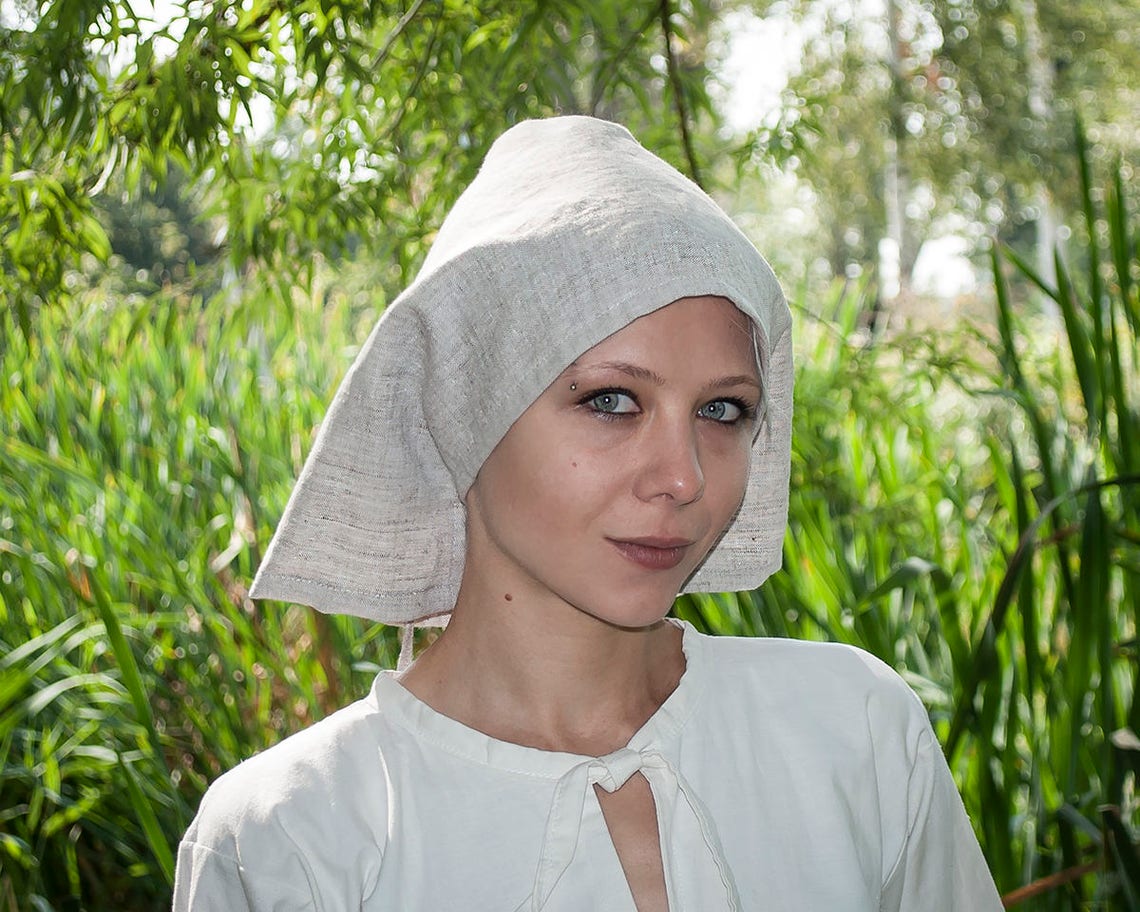 Medieval coif Viking coif Norse coif medieval Cap Headdress | Etsy
