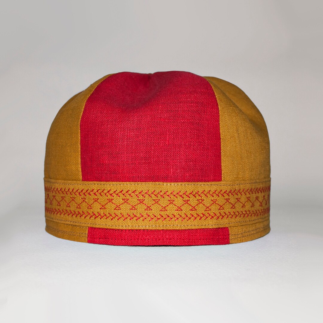 LARP Hat Linen Medieval Cap Ren Faire Headdress Middle Ages Viking Hat ...