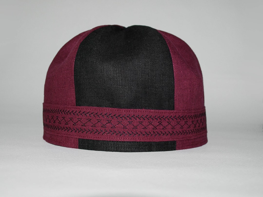 LARP Hat Linen Medieval Hat Ren Faire Headpiece Middle Ages Cap Viking ...