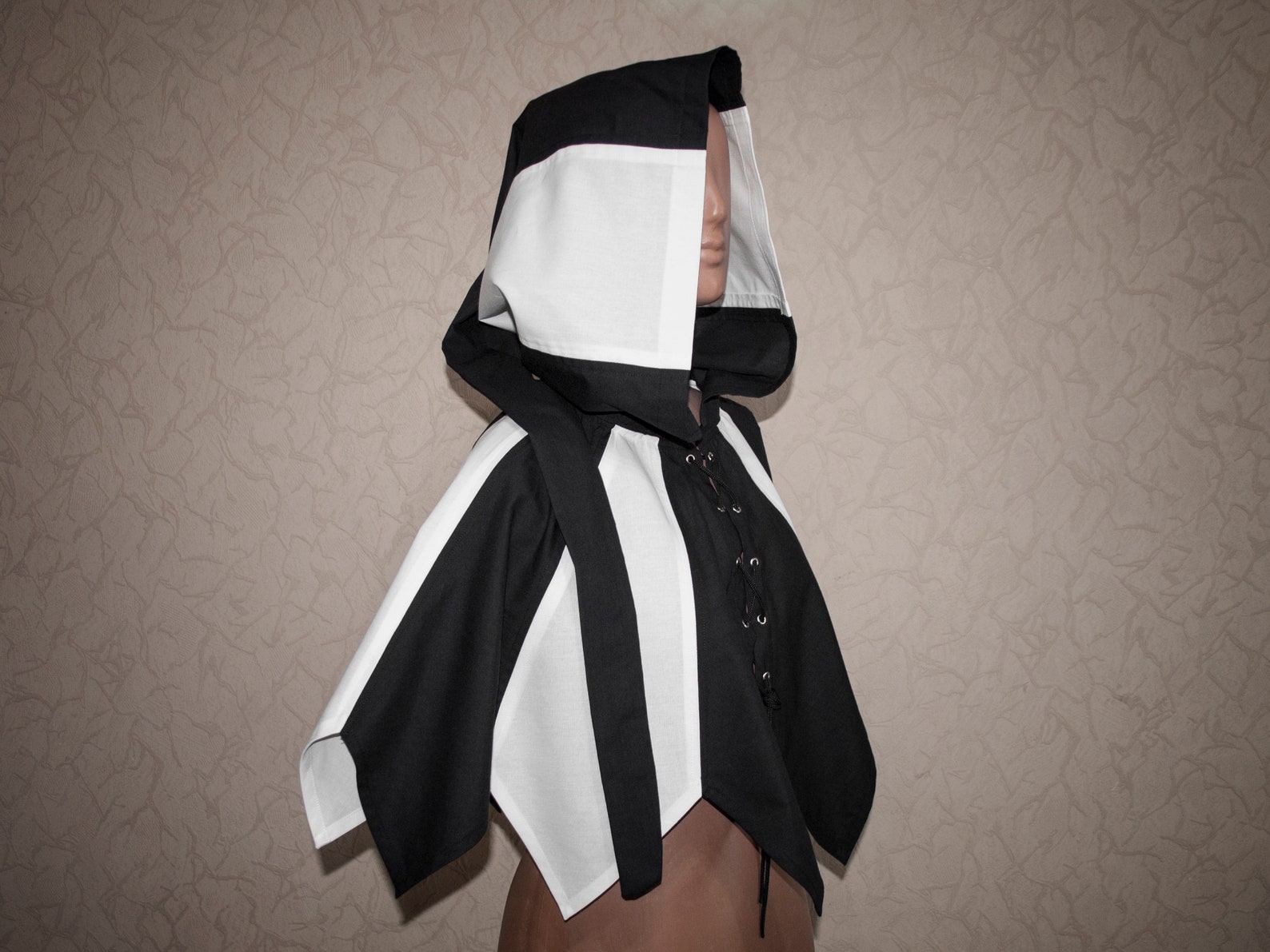 Medieval Hood Chaperon LARP Fantasy Cape Medieval Renaissance - Etsy