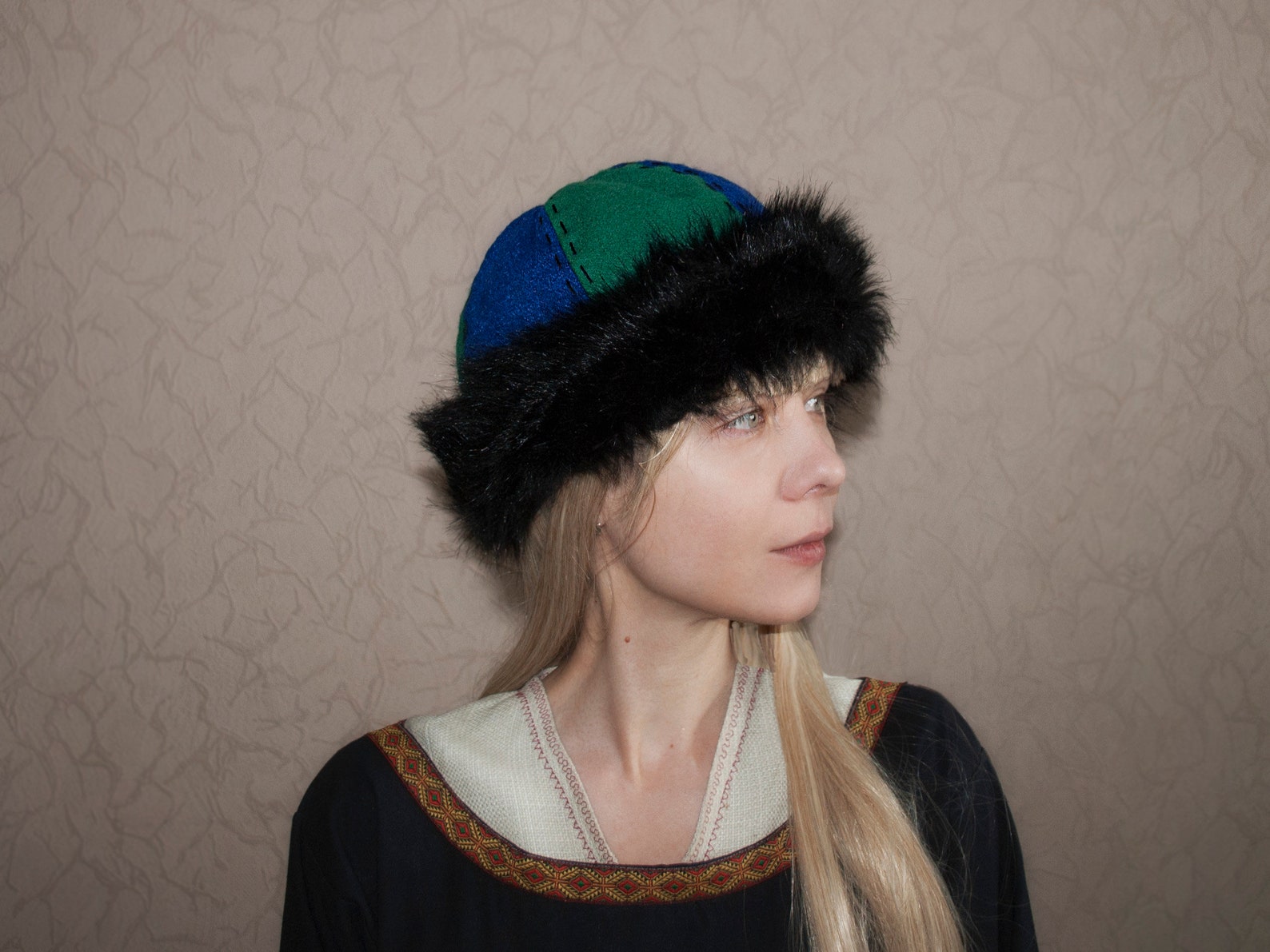 Early Medieval Woolen Hat for LARP Renfaire Viking Costume Made (head ...