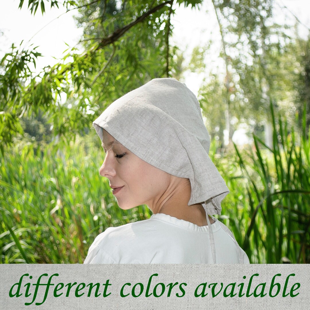Medieval Coif Viking Coif Norse Head Covering Medieval Headdress Linen ...