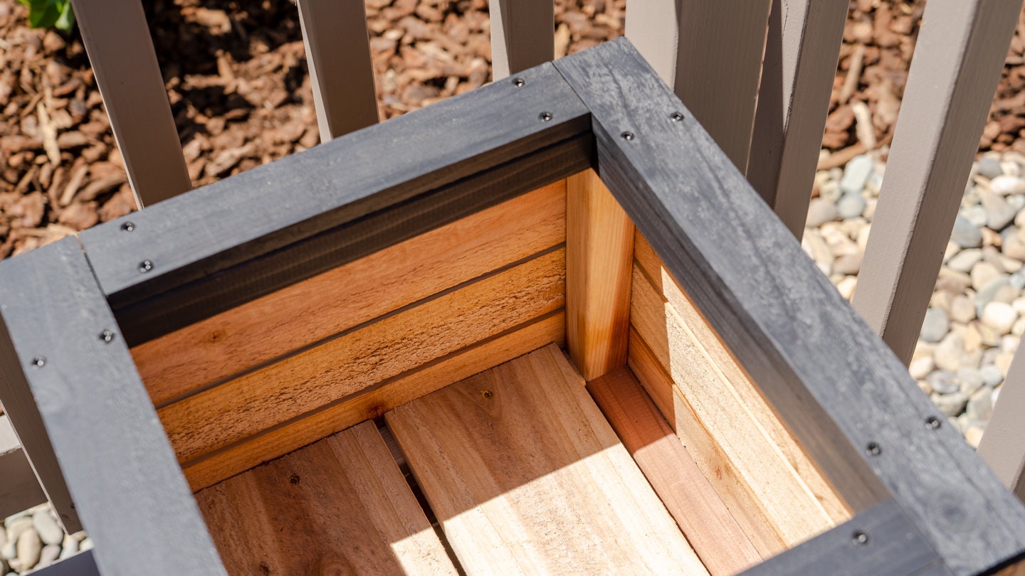 Modern Style Slat Planter Box PLANS - Etsy