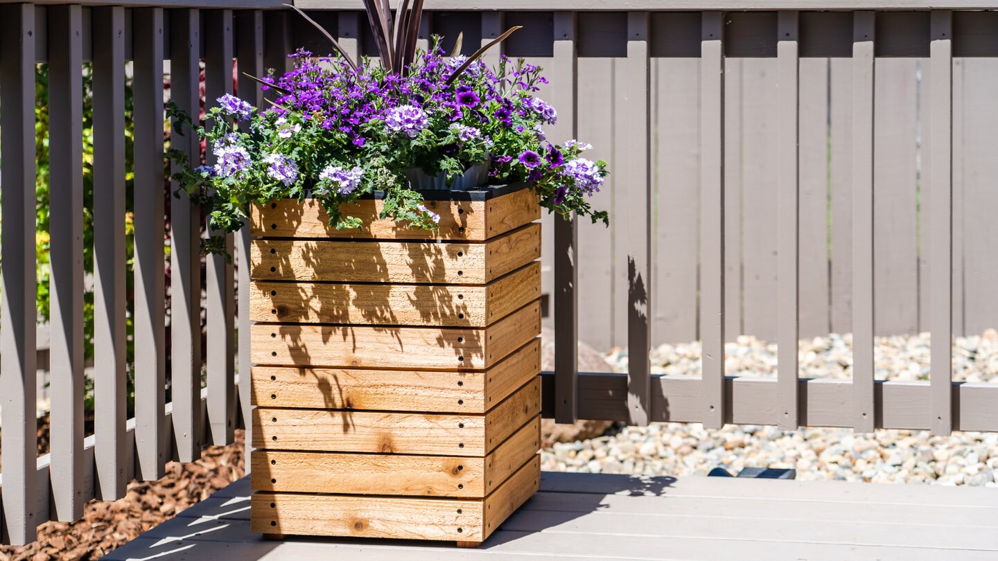Modern Style Slat Planter Box PLANS - Etsy