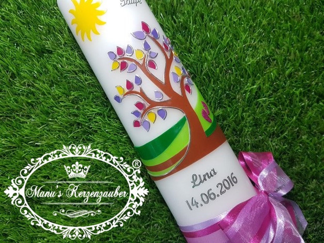 Baptismal Candle Tree of Life - Etsy