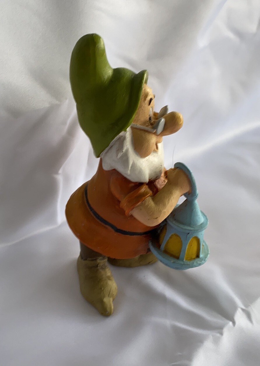 Disney’s Doc From Snow White Vintage Resin Figurine With Large Lantern ...