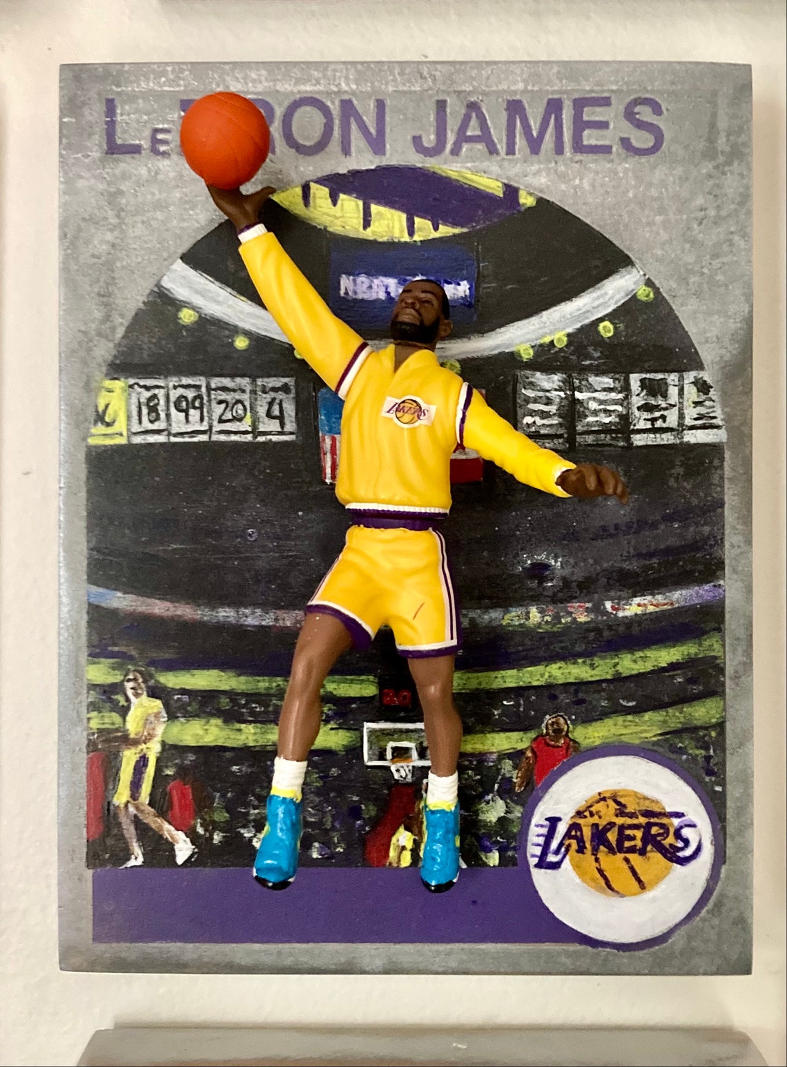 Lebron James // Los Angeles Lakers // 3 Dimensional Basketball Cards ...