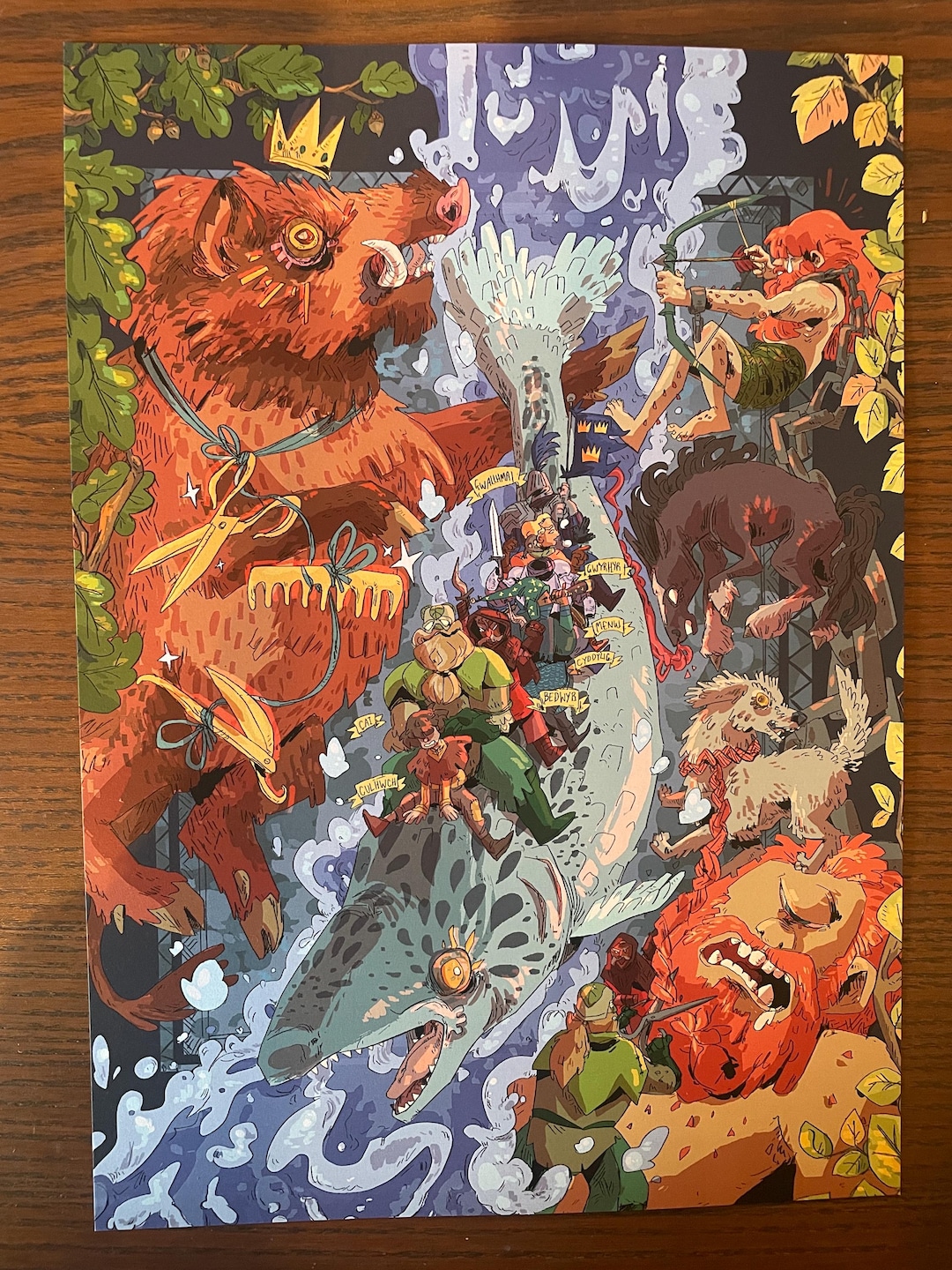 Culhwch and Olwen A4 Digi Print - Etsy