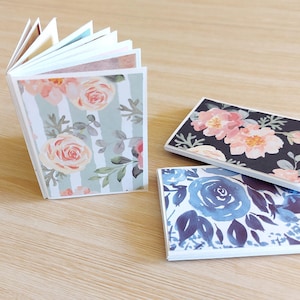 Floral Design Mini Keepsake Scrapbook (3), Small Journal Diary for ...