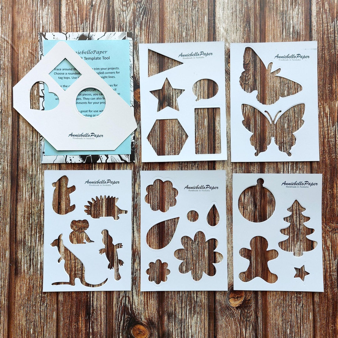 Stencils Templates for Papercraft Projects, Repurposing Craft Tools ...