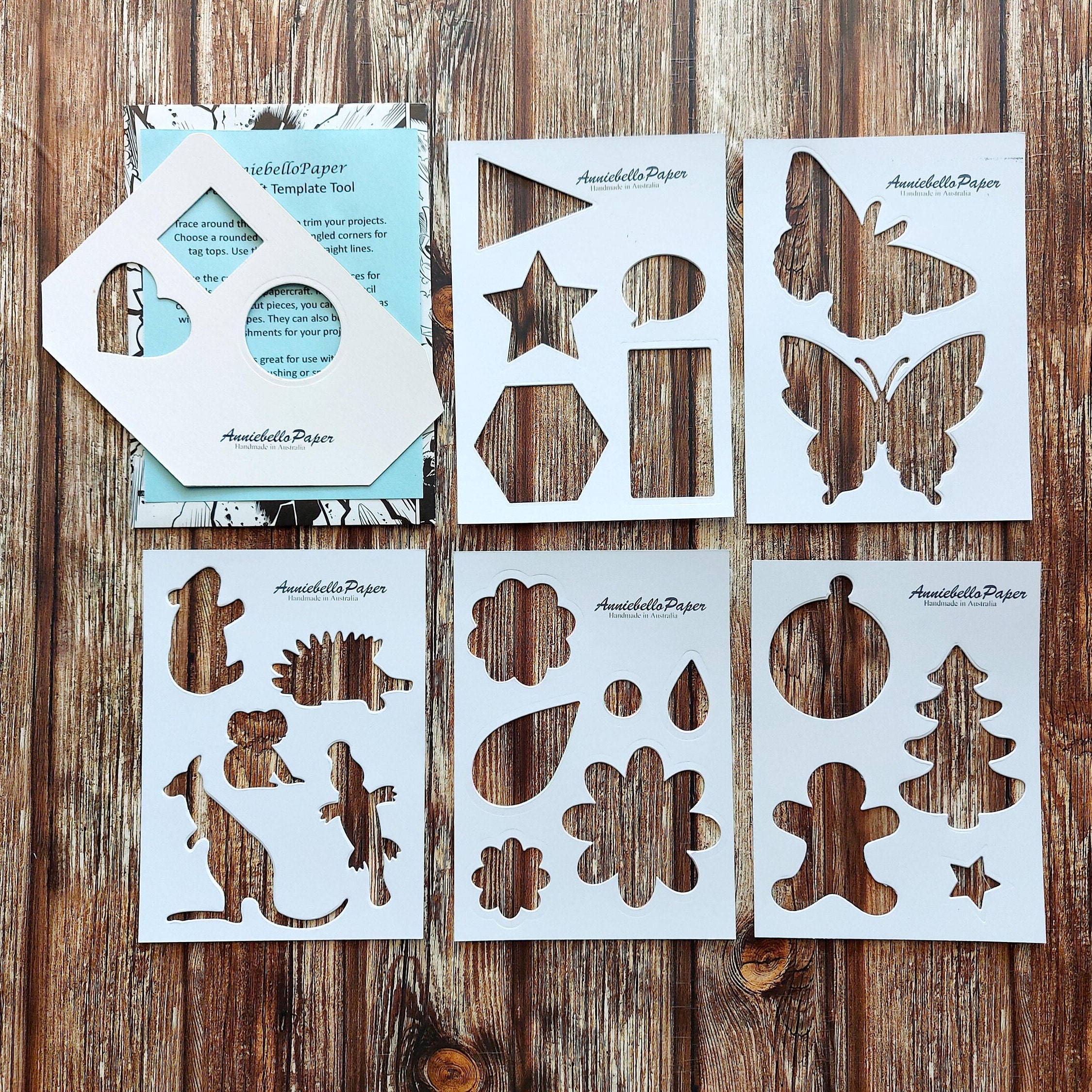 Stencils Templates for Papercraft Projects, Repurposing Craft Tools ...