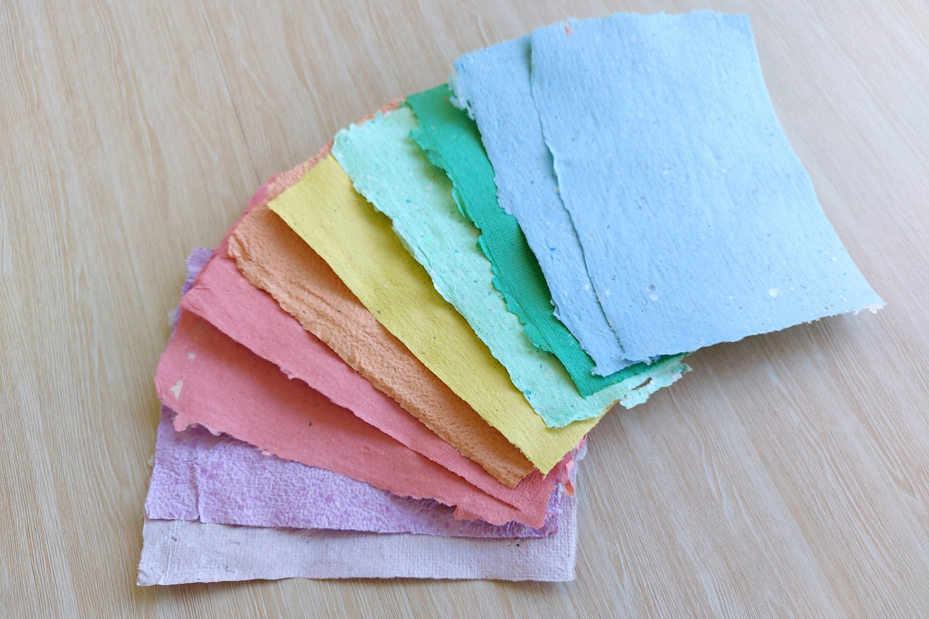 A5 Handmade Recycled Paper Set Eco-friendly Paper Recycled Handmade ...