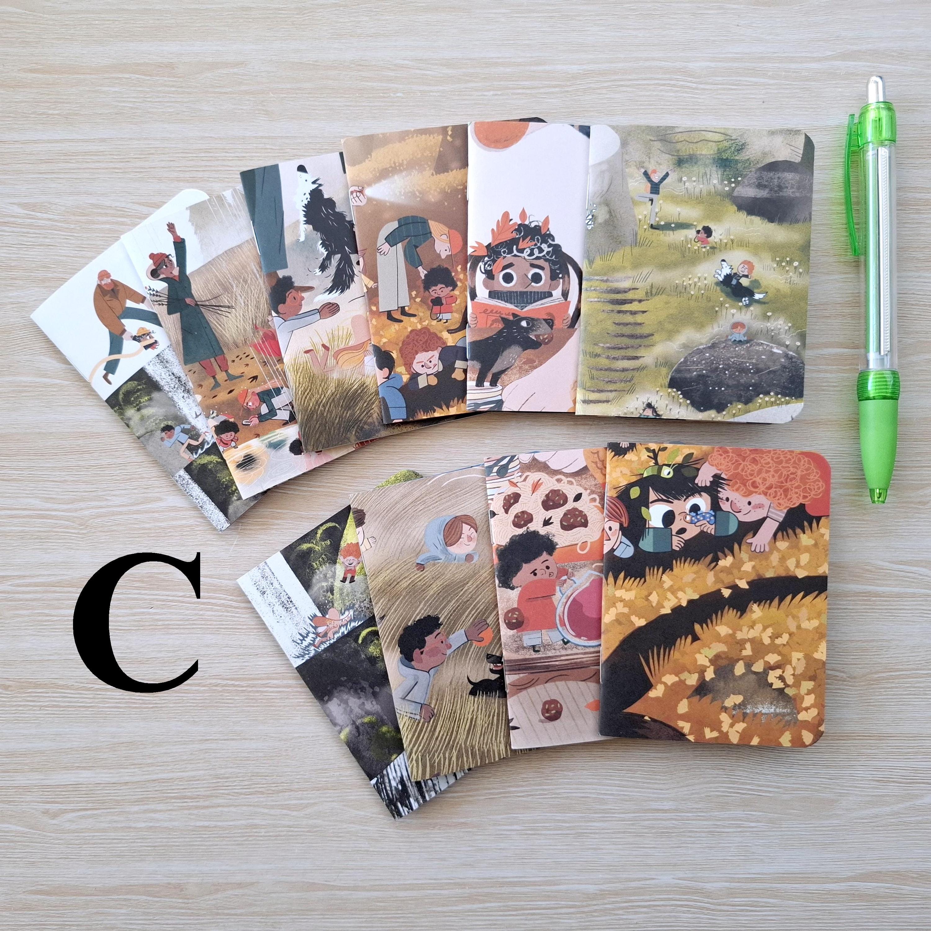 Kids Mini Notebooks (10), School Pencil Case Small Pad for Note Taking ...