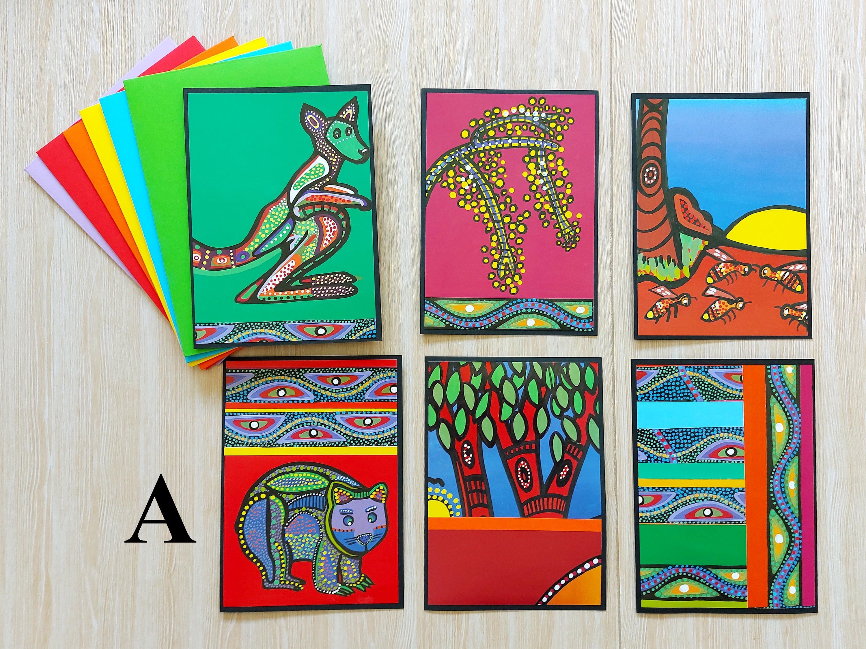 Aboriginal Art Blank Greeting Cards for All Occasions 6 - Etsy