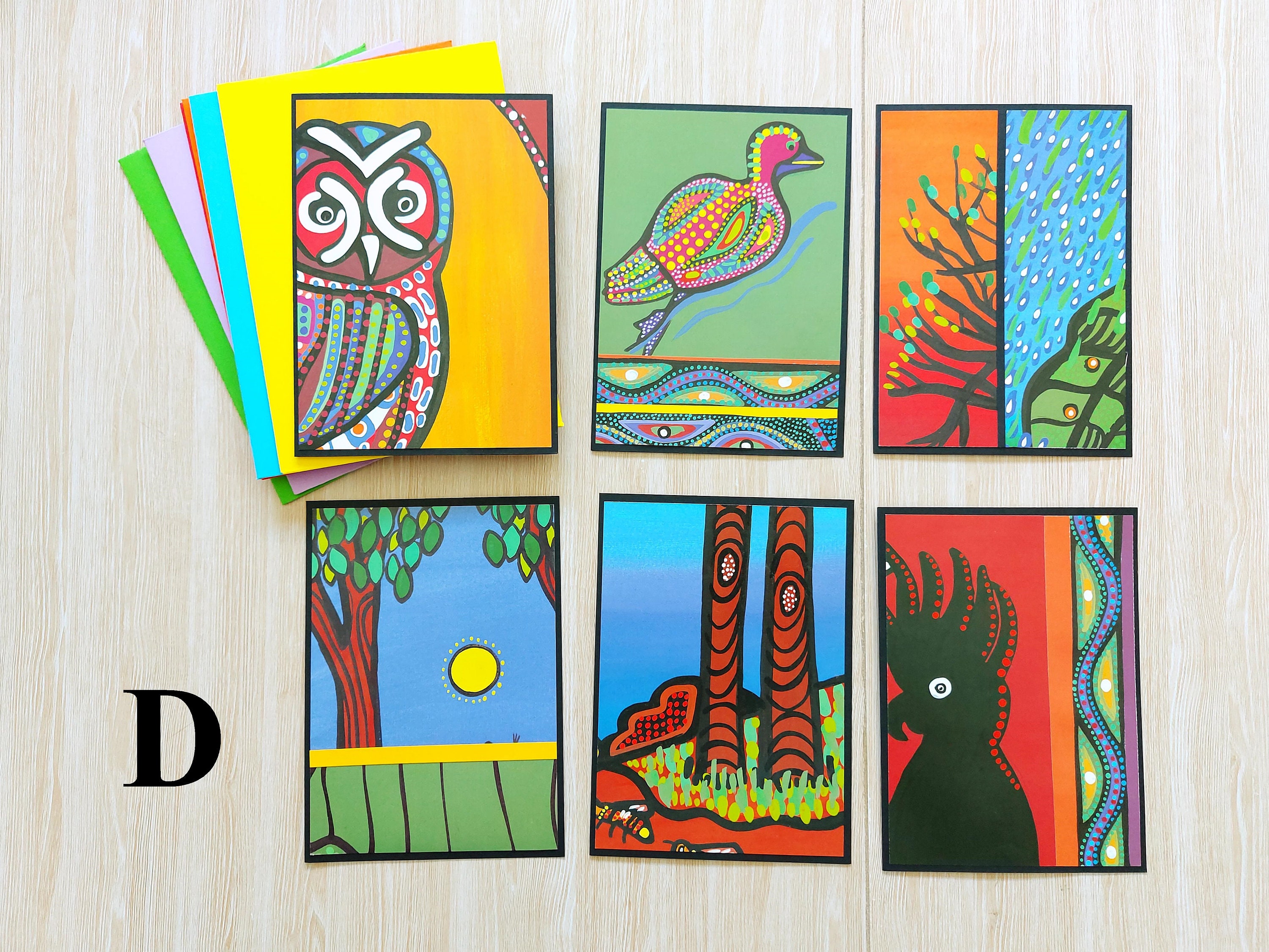 Aboriginal Art Blank Greeting Cards for All Occasions 6 - Etsy