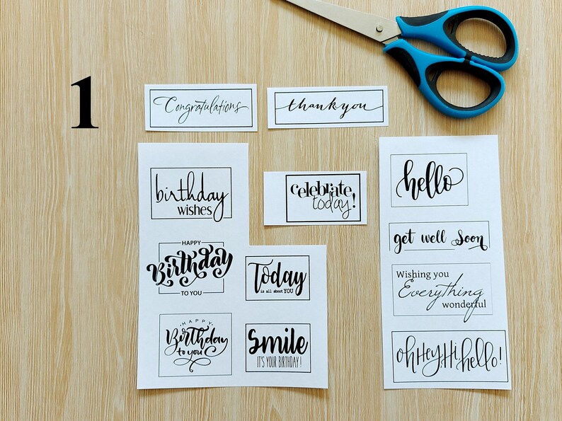 DIY Card Making Kit With Neutral Minimalist Abstract Designs (6 ...
