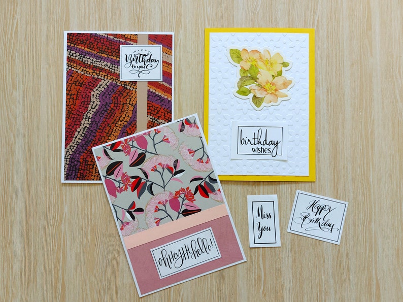 Printable Sentiments for Cards and Crafts, Black and White English Text ...