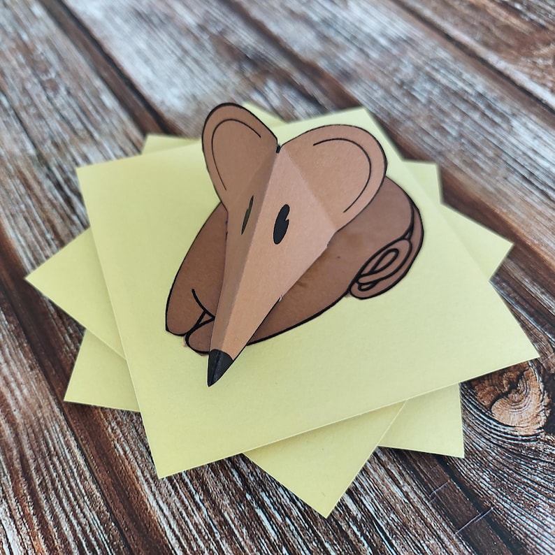 Childrens Mouse Papercraft Printable PDF, Mice and Cheese Paper Toy ...