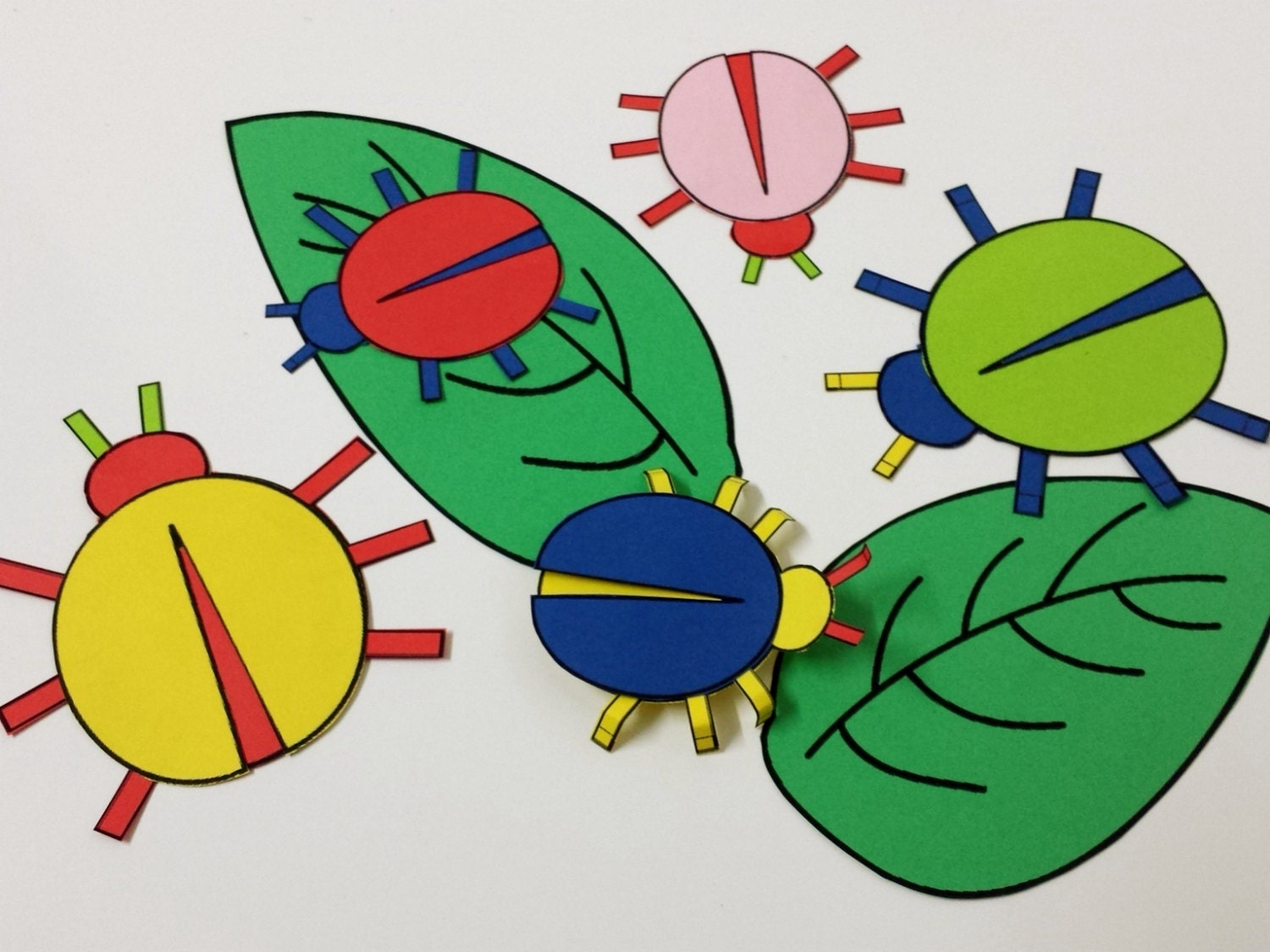 Bugs Papercraft Instant Download, Printable Garden Bug Craft, Spring ...