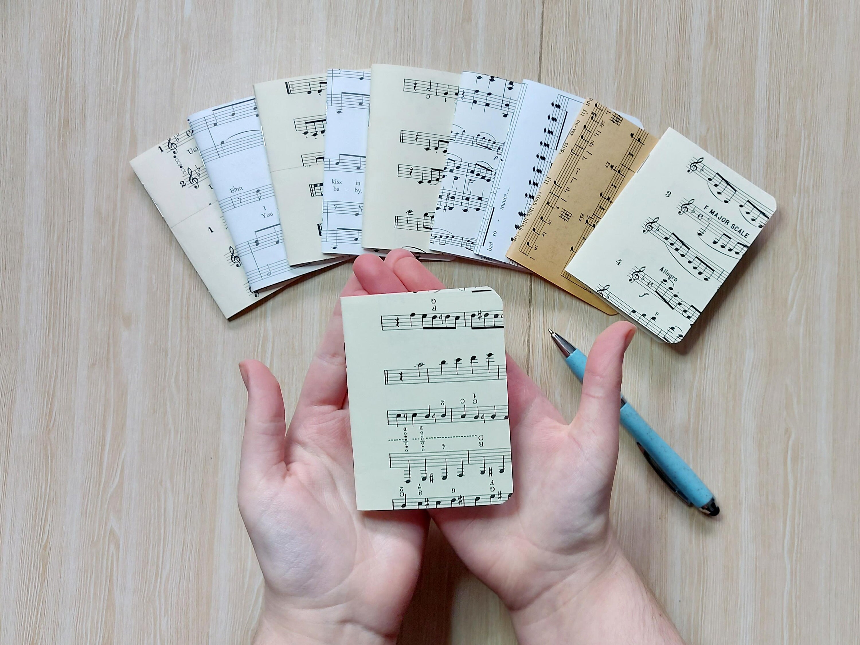 Musical Themed Mini Notebook 10 Sheet Music Stationery - Etsy