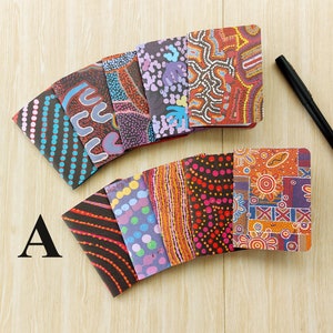 Australian Aboriginal Dot Folk Art Mini Notebooks (10), Small ...