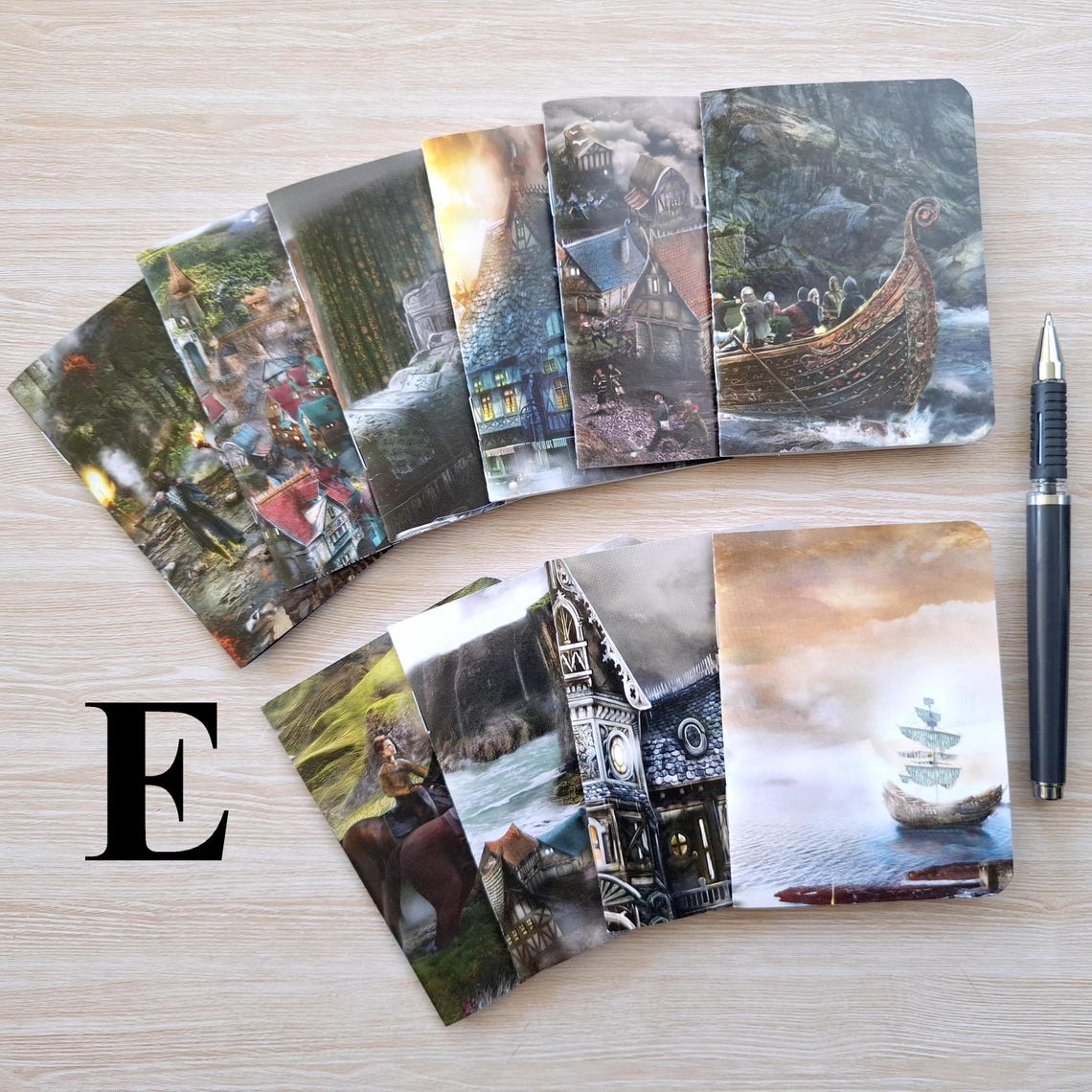 Fantasy Mini Notebooks (10), Small Notepad for Purse Wallet Handbag ...