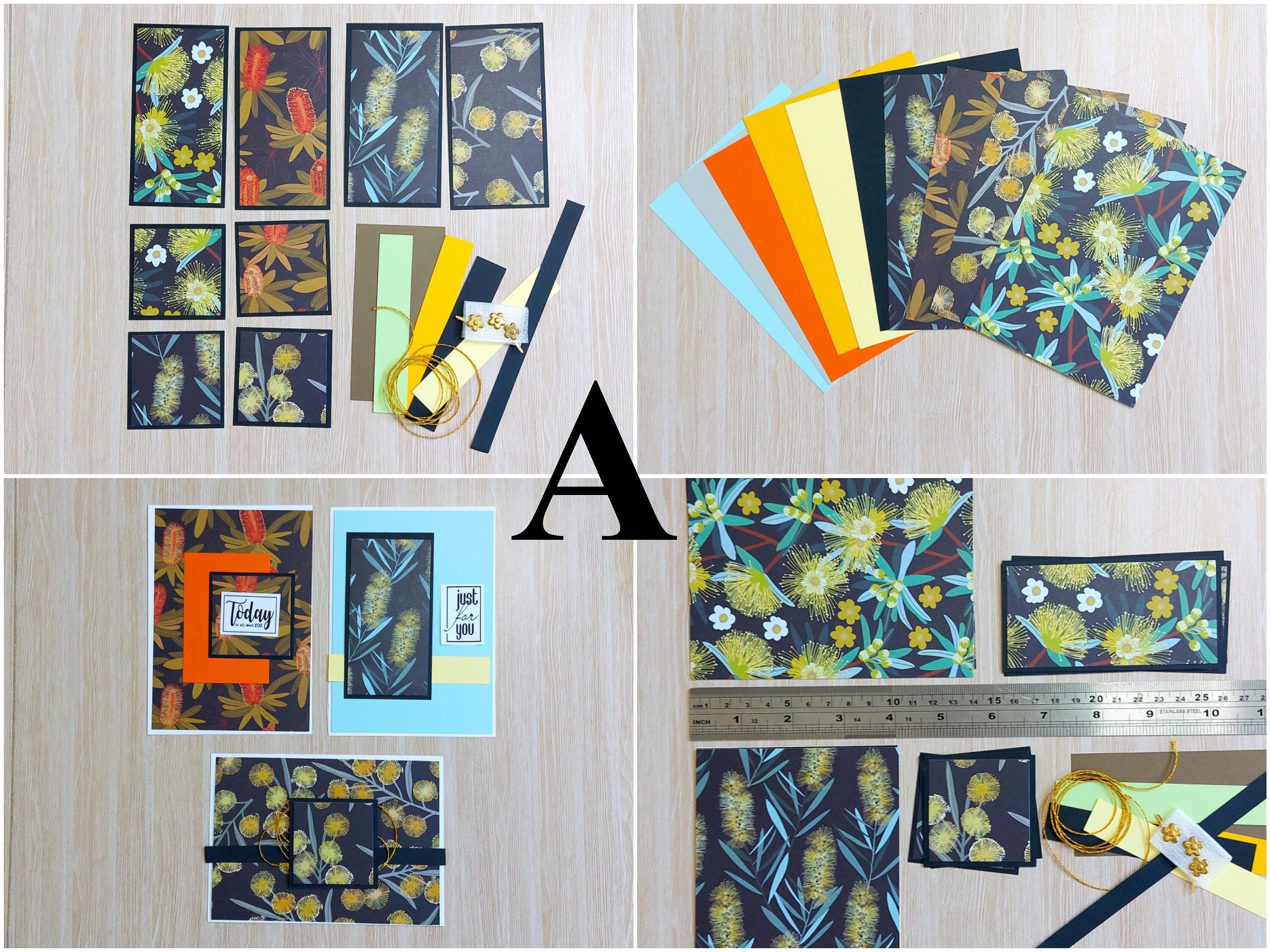 Australian Wildflower Card Making Kit (6), Native Flora Designs DIY ...