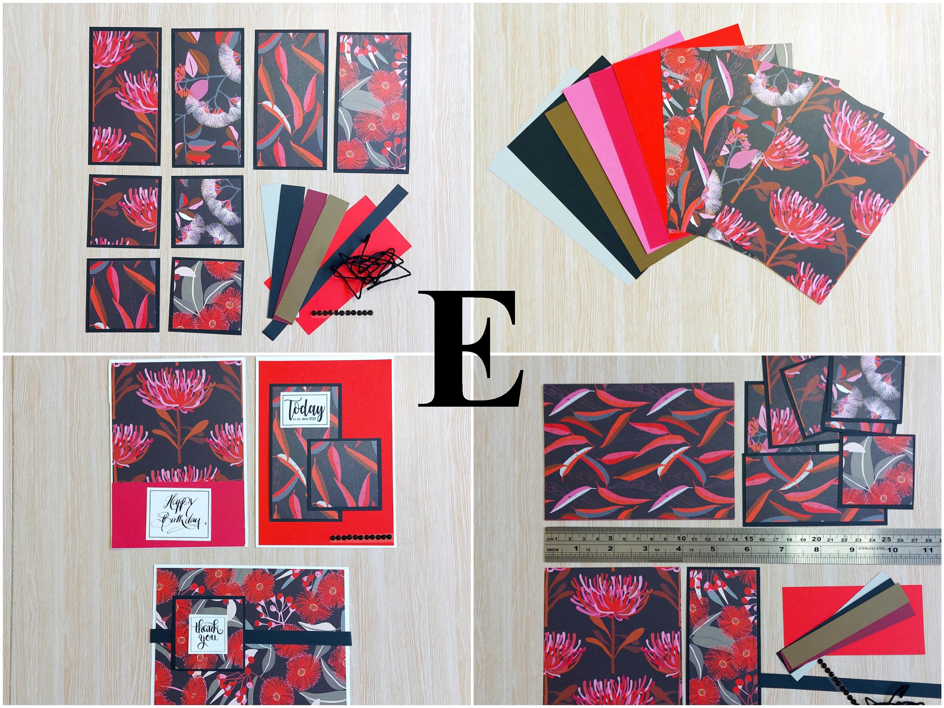 Australian Wildflower Card Making Kit (6), Native Flora Designs DIY ...