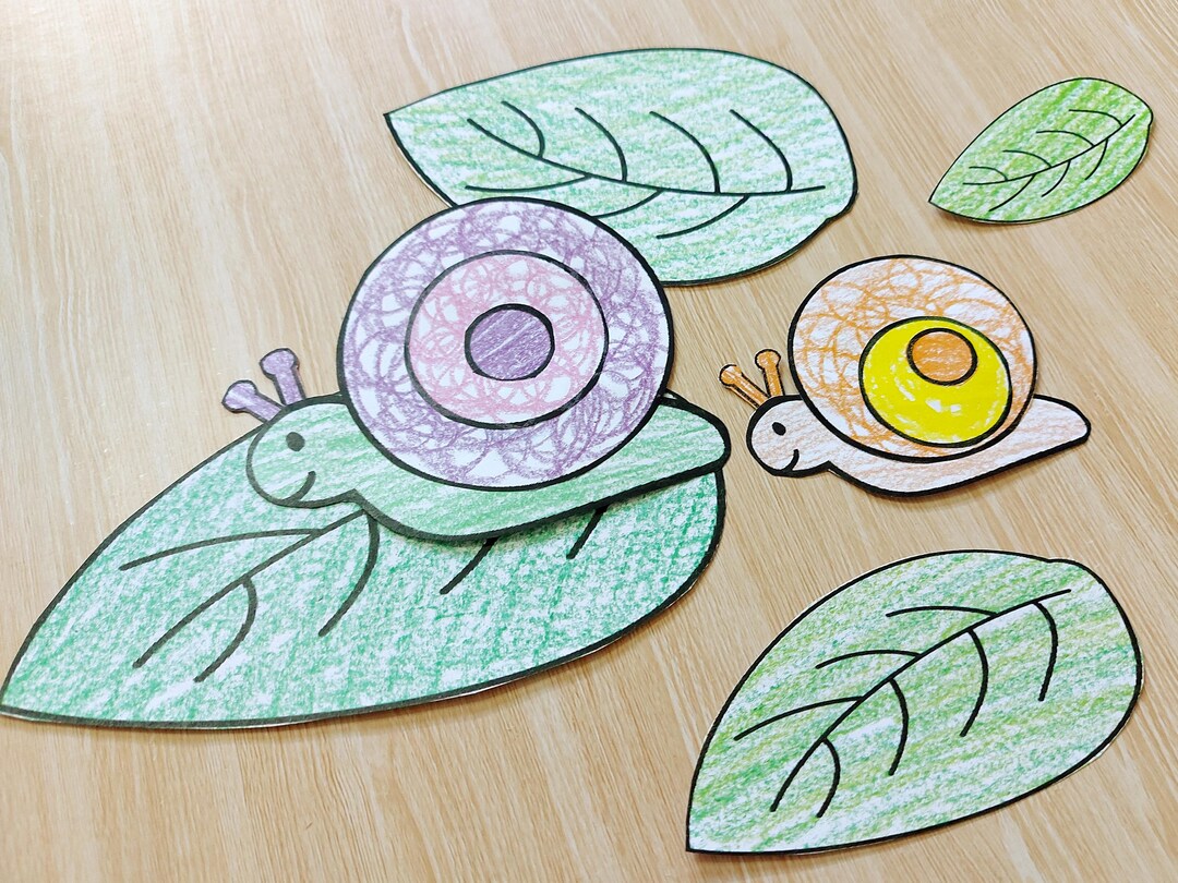Garden Snail Papercraft Instant Download Printable Snail - Etsy México