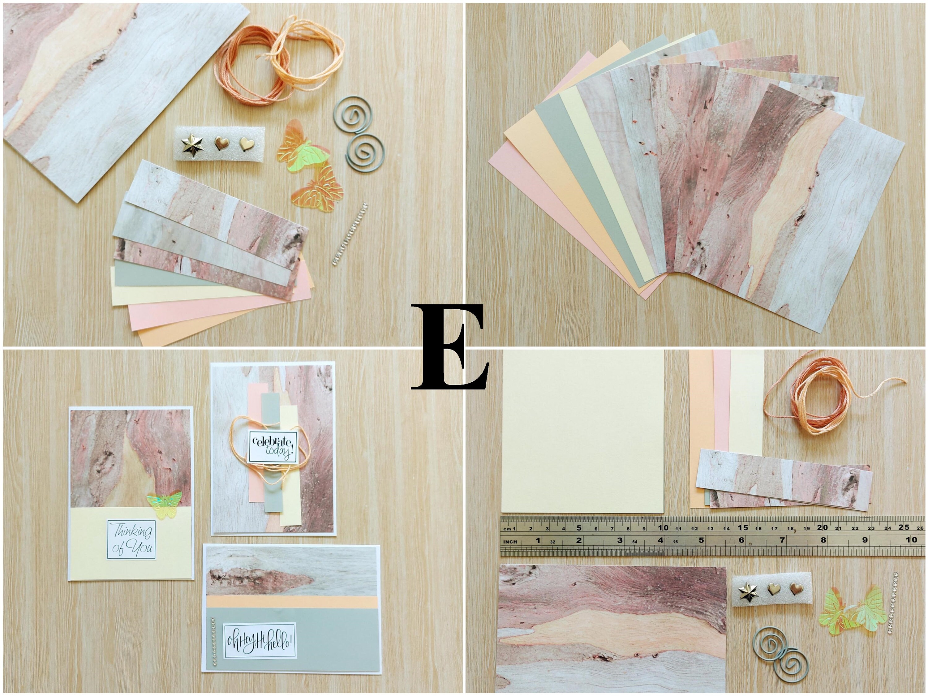 DIY Card Making Kit With Neutral Minimalist Abstract Designs (6 ...