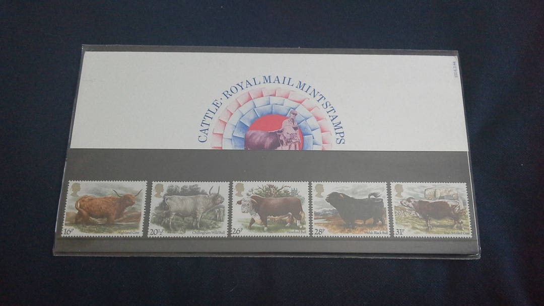 Royal Mail Stamps Cattle Stamp Presentation Pack No151 - Etsy