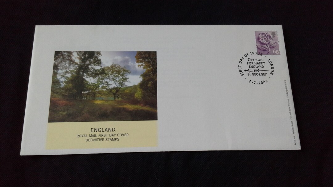 British Stamps England 68p Definitive Stamps First Day Cover Postmarked ...