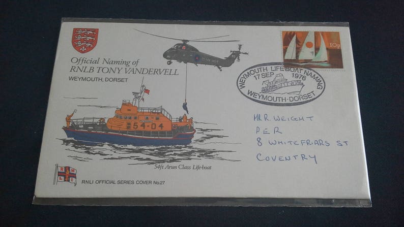 RNLI Official Series Cover No27 Official Naming of RNLB Tony - Etsy UK