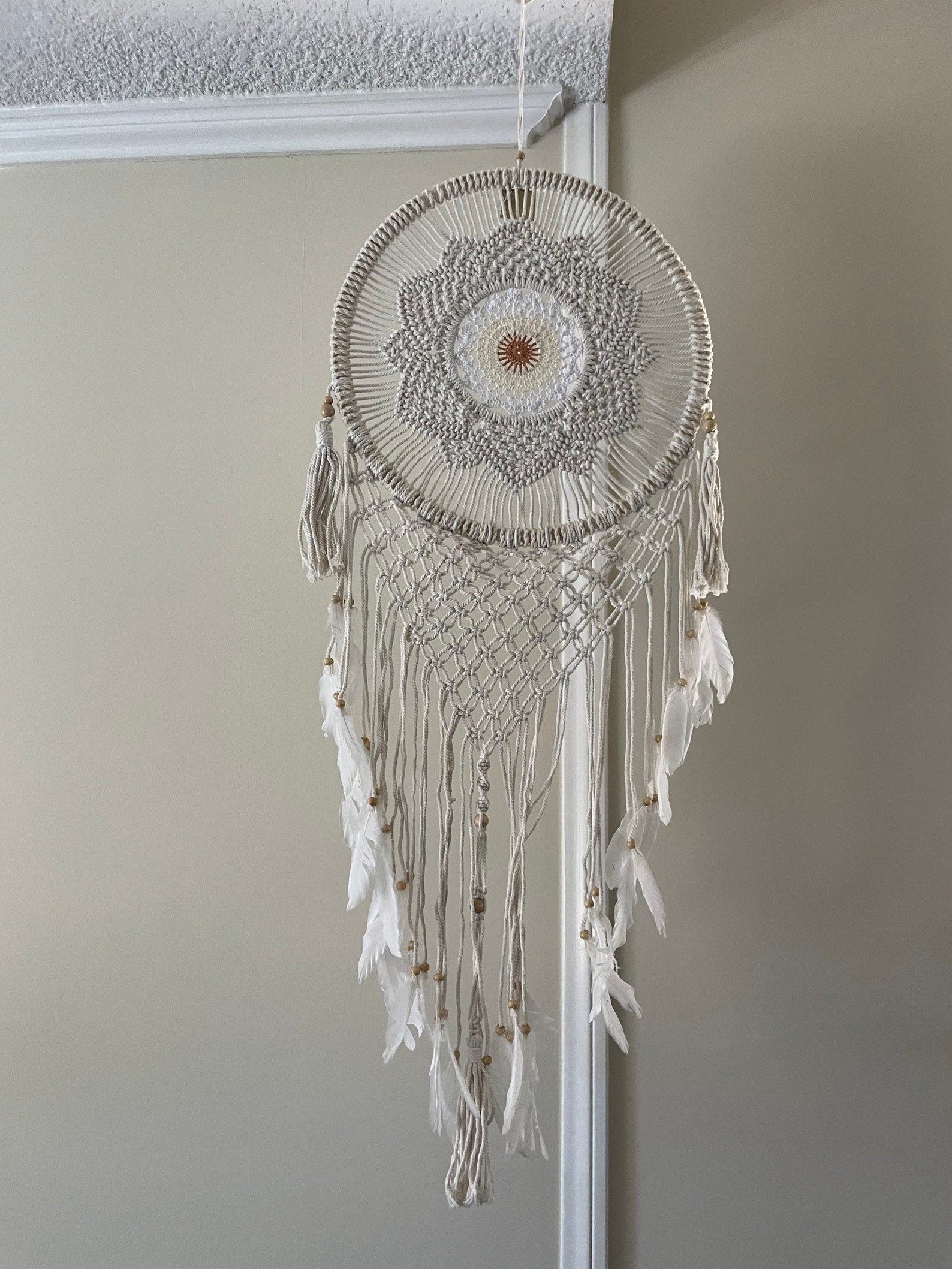 Mandala Macrame Handmade Dream Catcher From Bali - Etsy