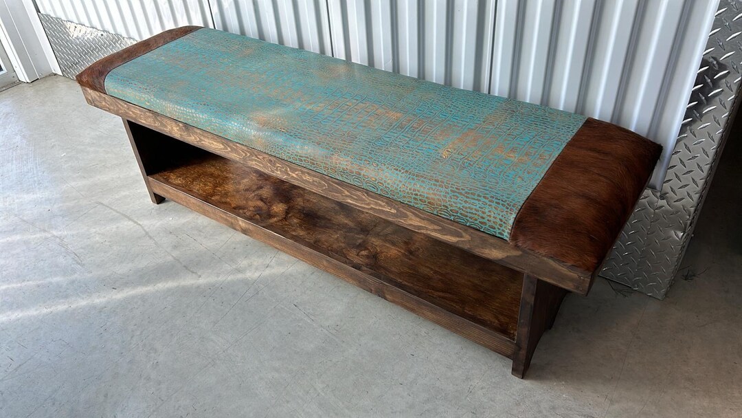 Croc Cowhide Bench #1 - Etsy