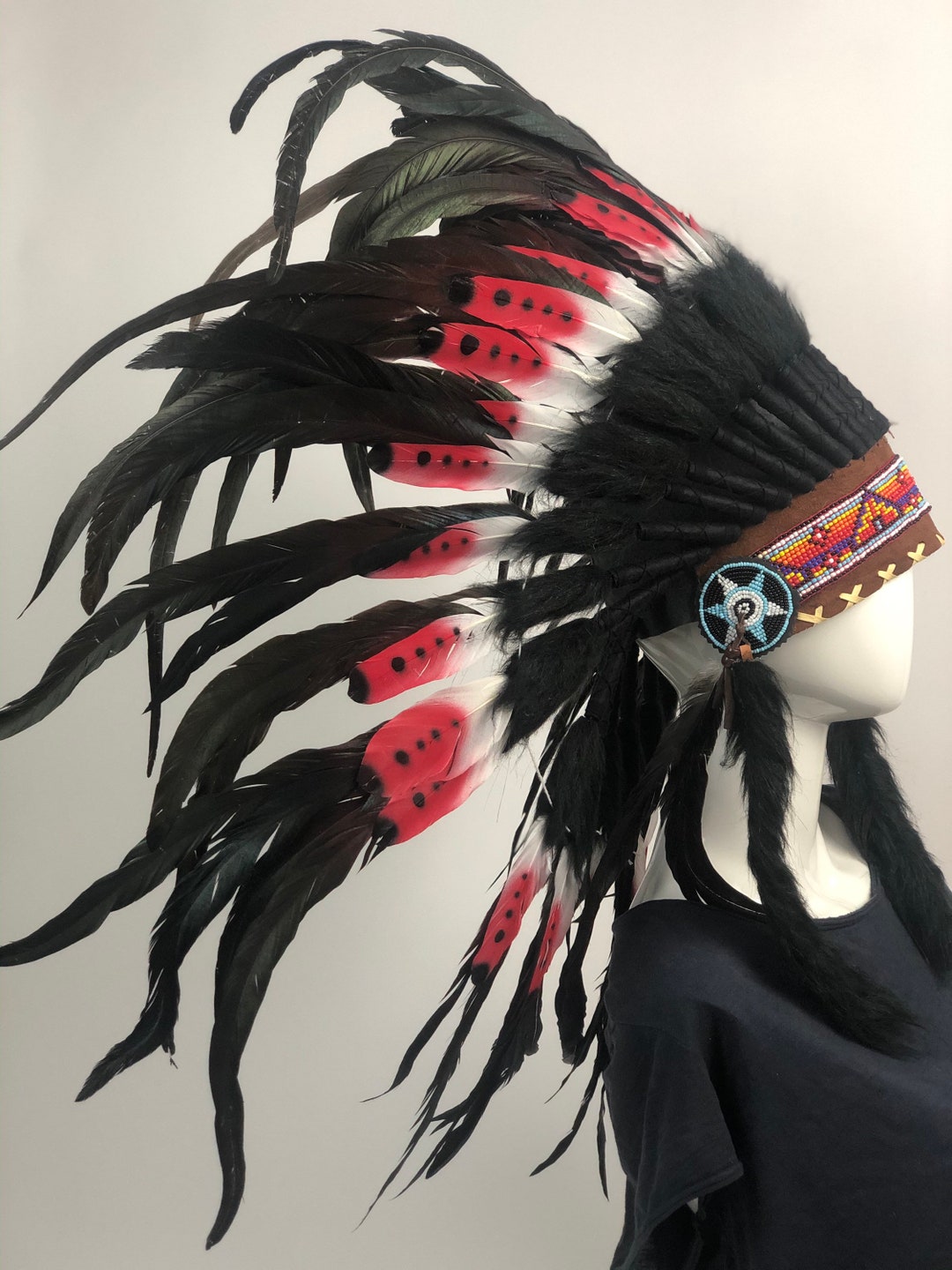 Feather Native Look Headpiece/ Made in Bali - Etsy
