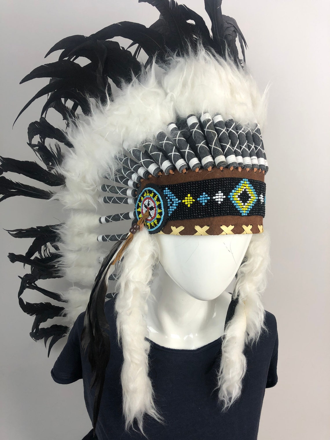 Feather Native Look Headpiece/ Made in Bali - Etsy