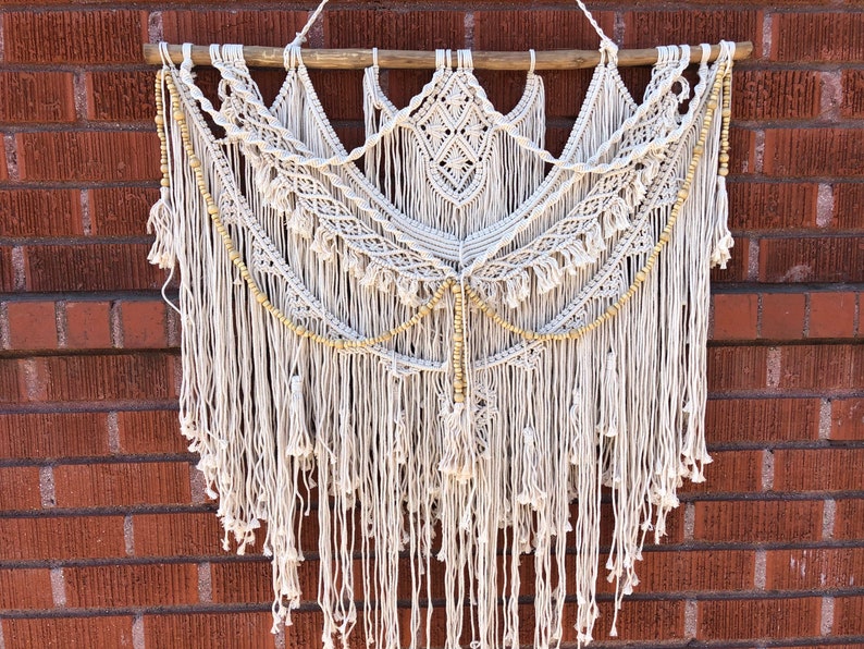 Beaded Handcrafted Macrame Wall Hanging / Bali - Etsy