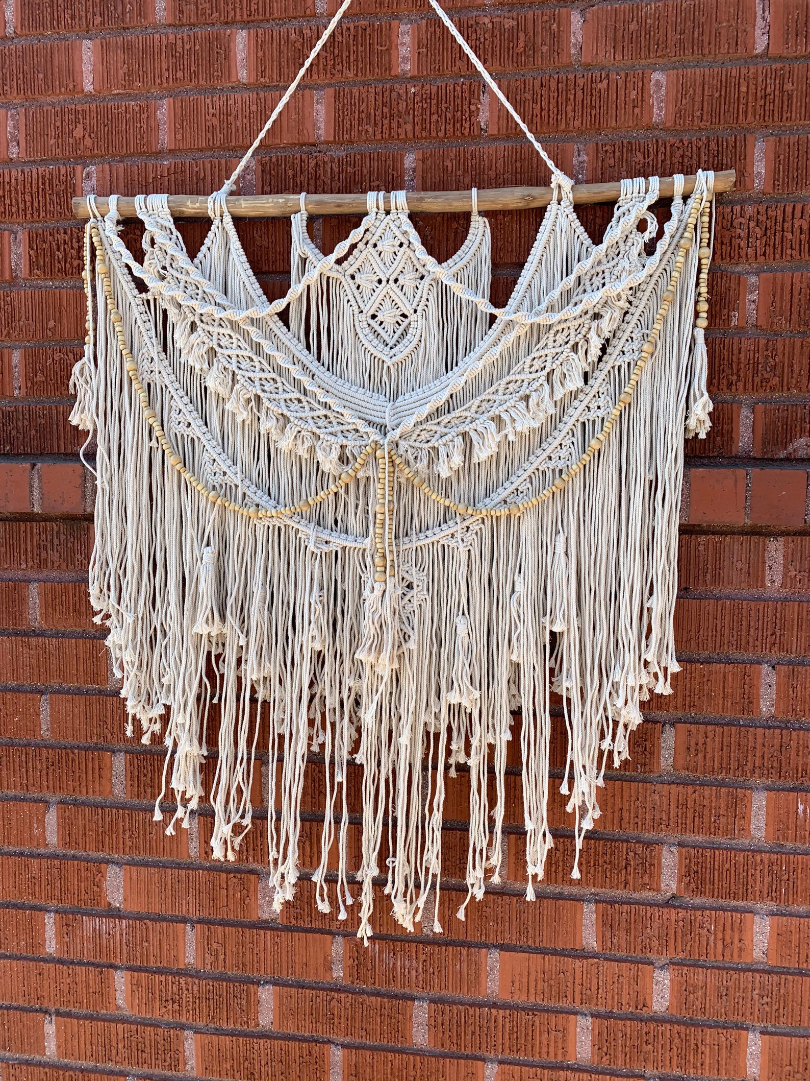 Beaded Handcrafted Macrame Wall Hanging / Bali - Etsy