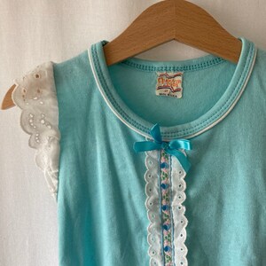 1980s Turquoise Kids Sleeveless T-shirt by ANDOVER TOGS, Size 4T Made ...